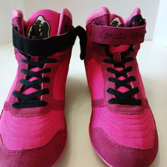 Gorilla Wear | Shoes | Gorilla Wear Womens Pink High Top Weightlifting ...
